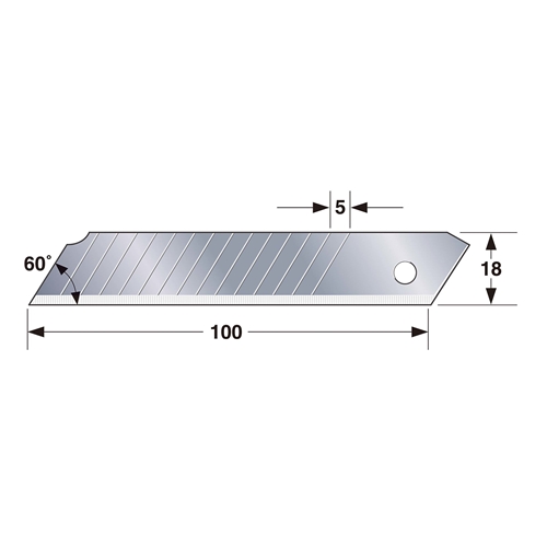 Nüßing - Endura Cutterklingen 18 mm mit 15 Segmenten Spender mit 10 ...